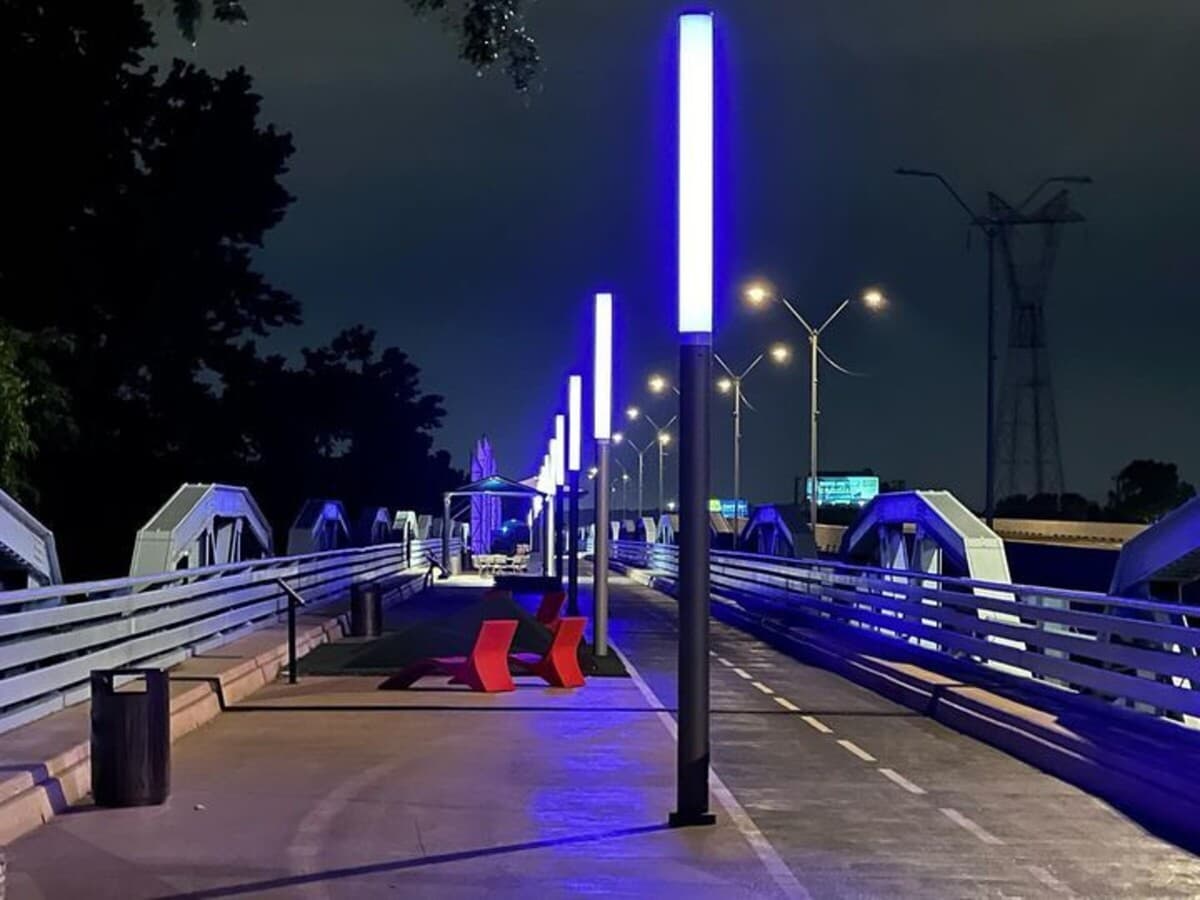 Bixby lights up Harmony Bridge purple in memory of homicide victim ...
